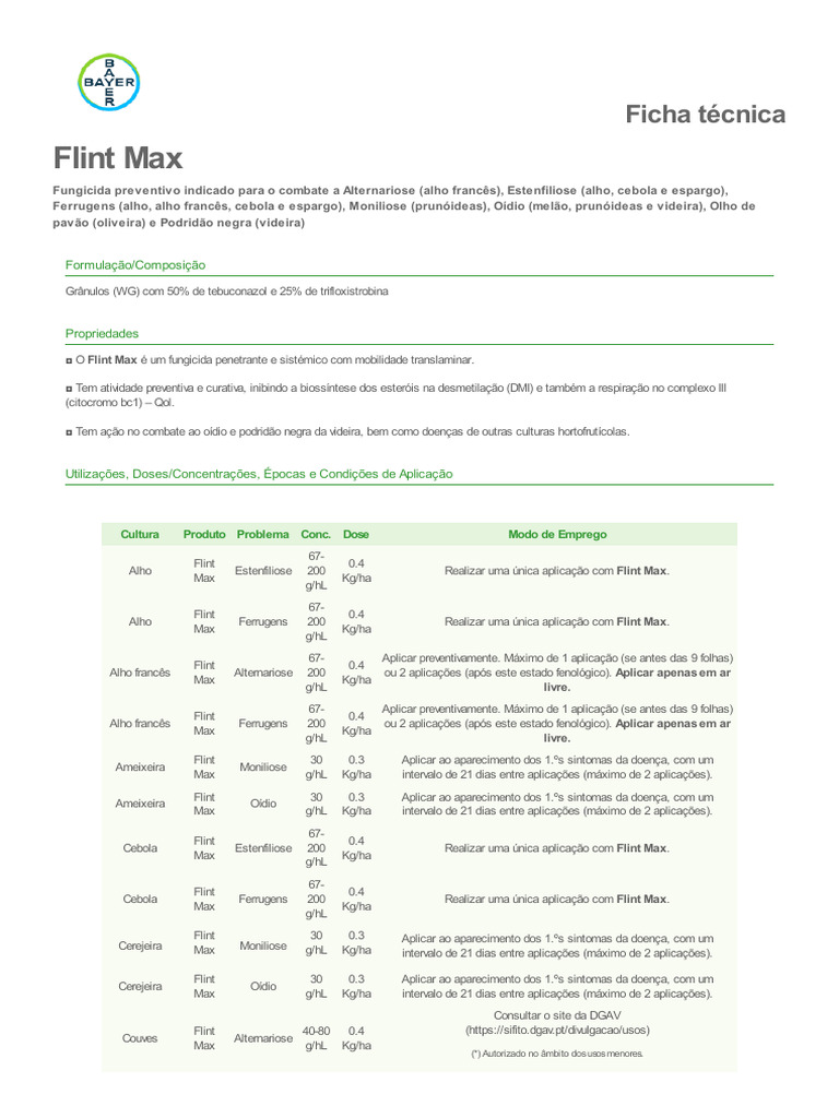 Ficha Flint-Max | PDF