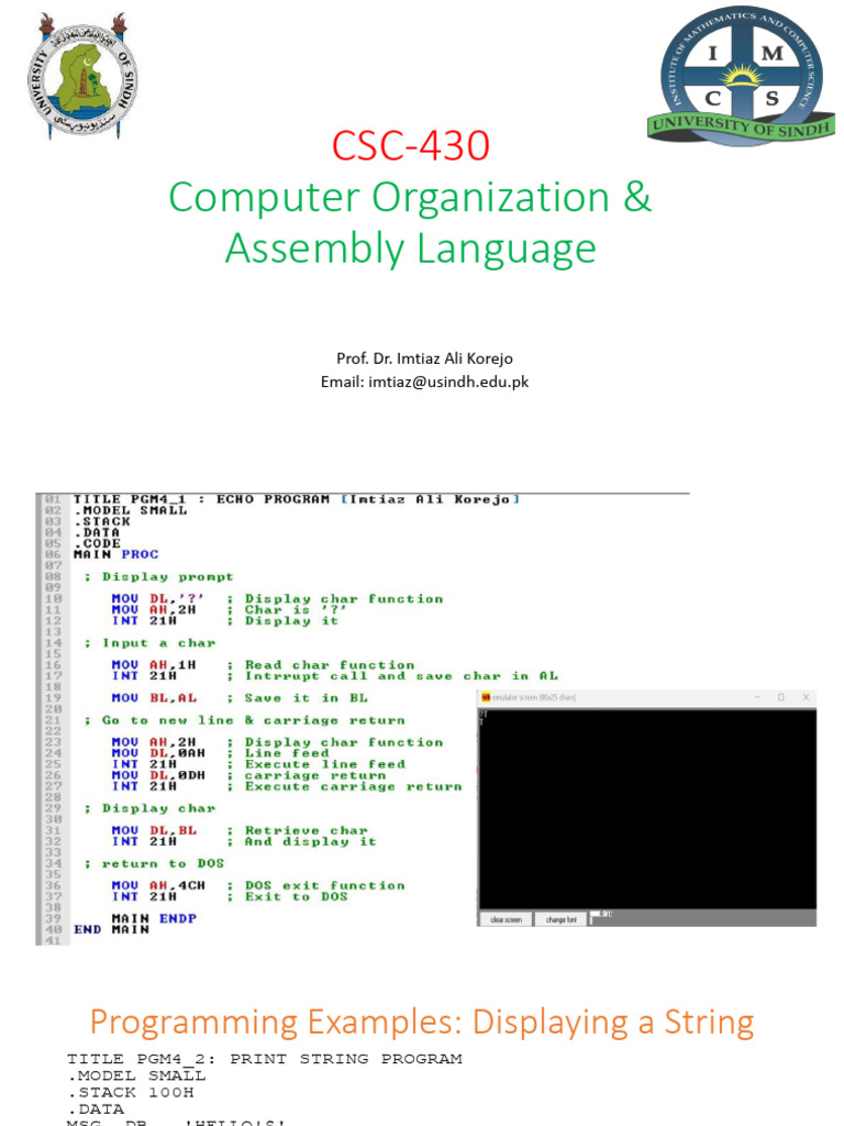 Lecture05 (COAL) | PDF
