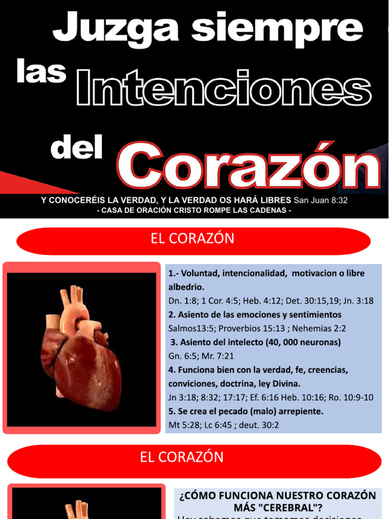 Juzgara Las Intenciones Del Corazon Okk | PDF