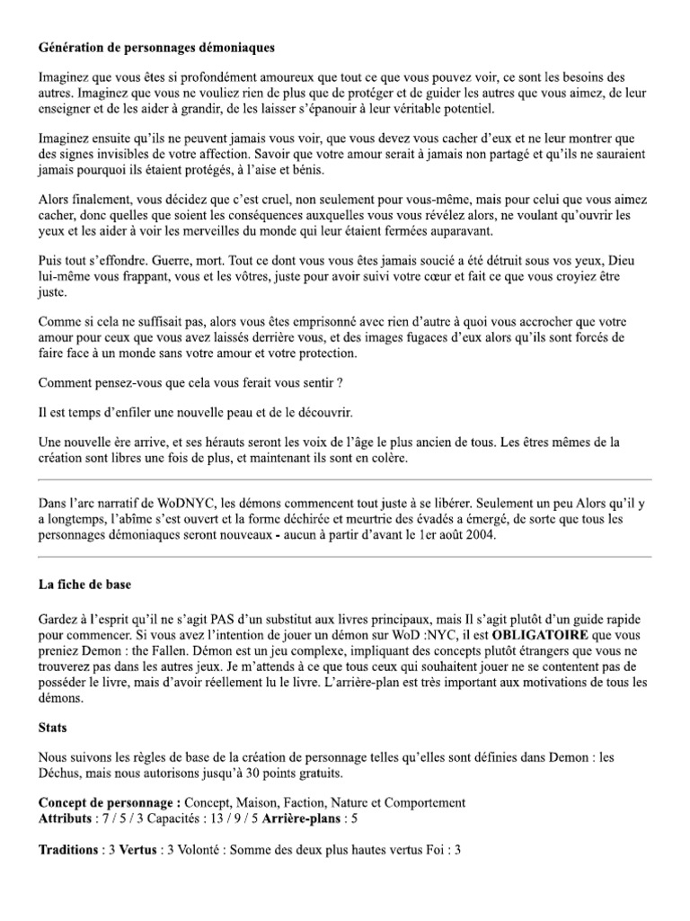 Demon The Fallen | PDF