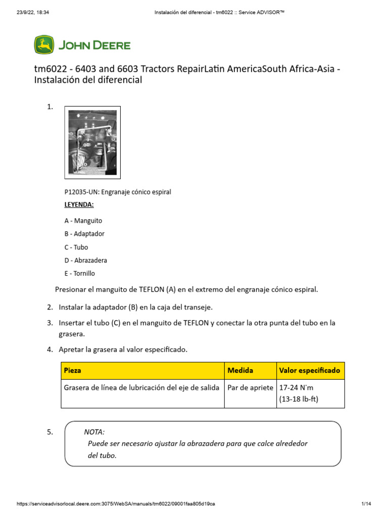 Instalar Diferencial 6403 | PDF