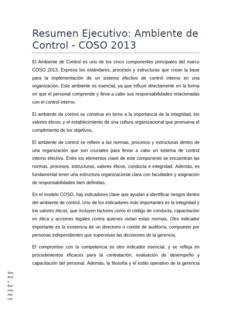 Ambiente de Control | PDF