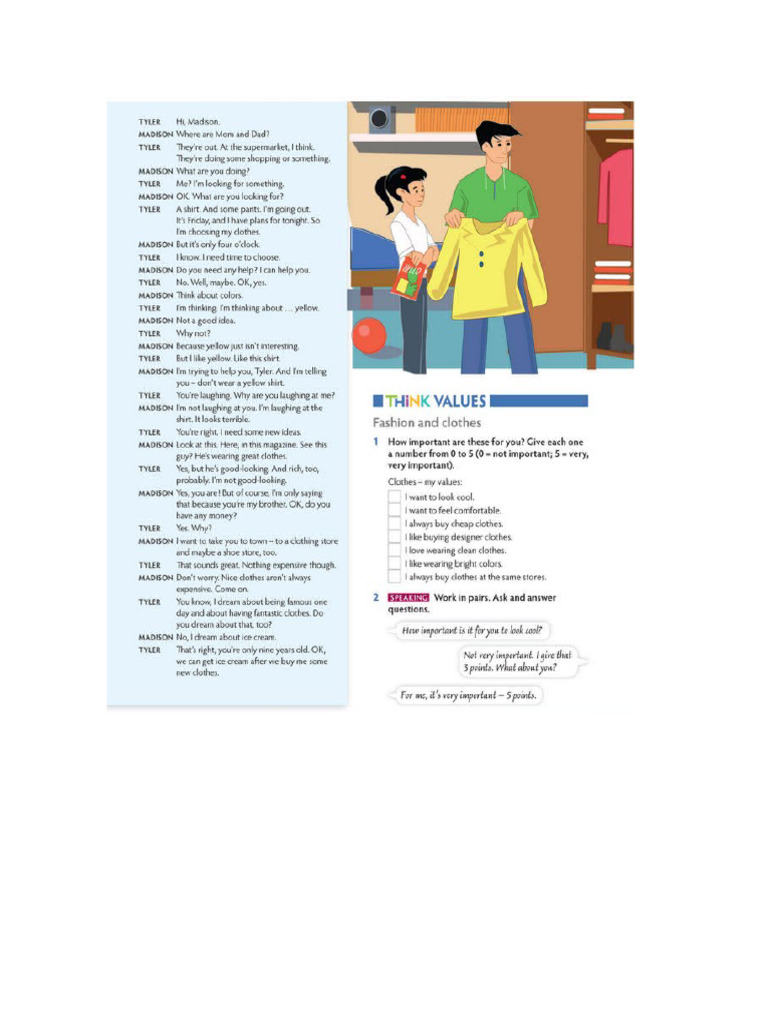 Present Continuous Dialogue | PDF