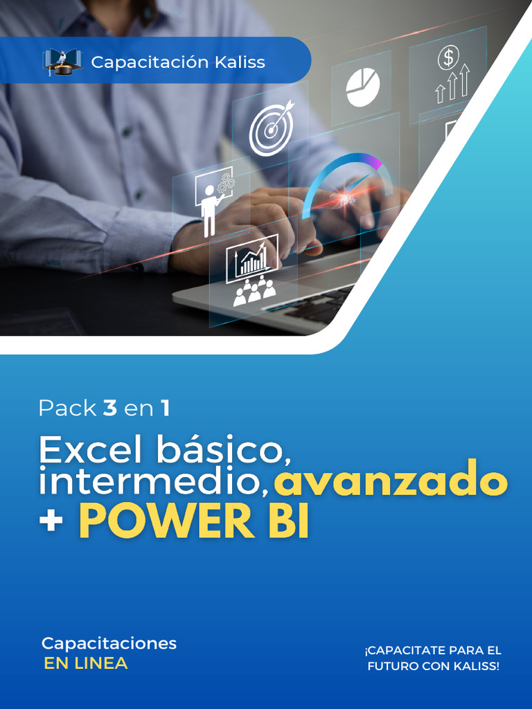 Brochure Pack 3en1 (Excel Basico, Intermedio, Avanzado + Power BI) | PDF