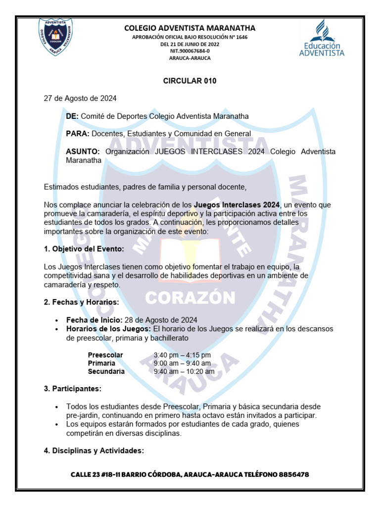 circular 010 2024 | PDF circular 010 2024 | PDF