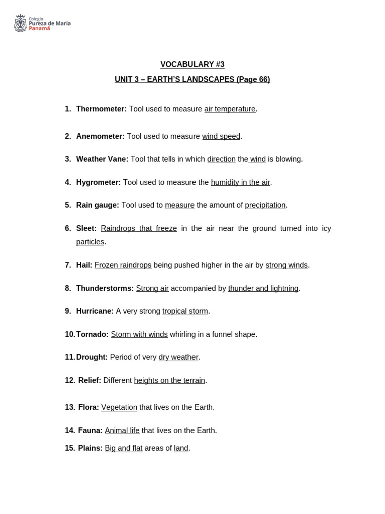 Vocabulary-3 Science | PDF
