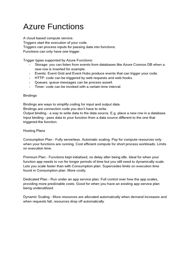 Azure Functions | PDF
