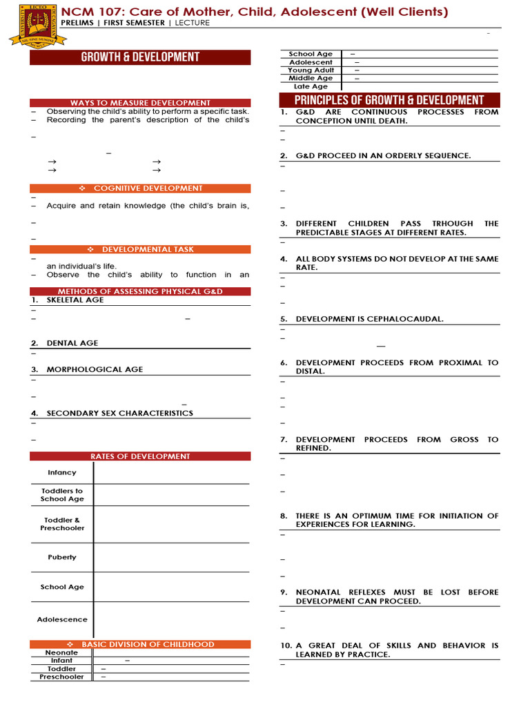 NCM 107 LEC GD Prelims | PDF