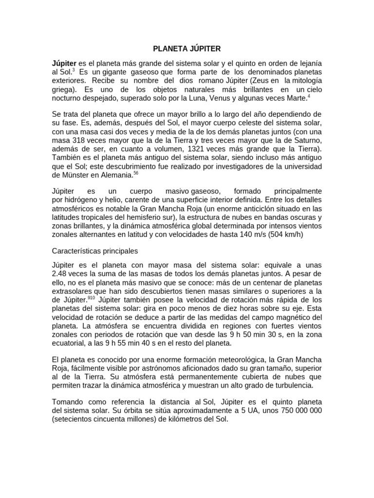 Planeta Júpiter | PDF