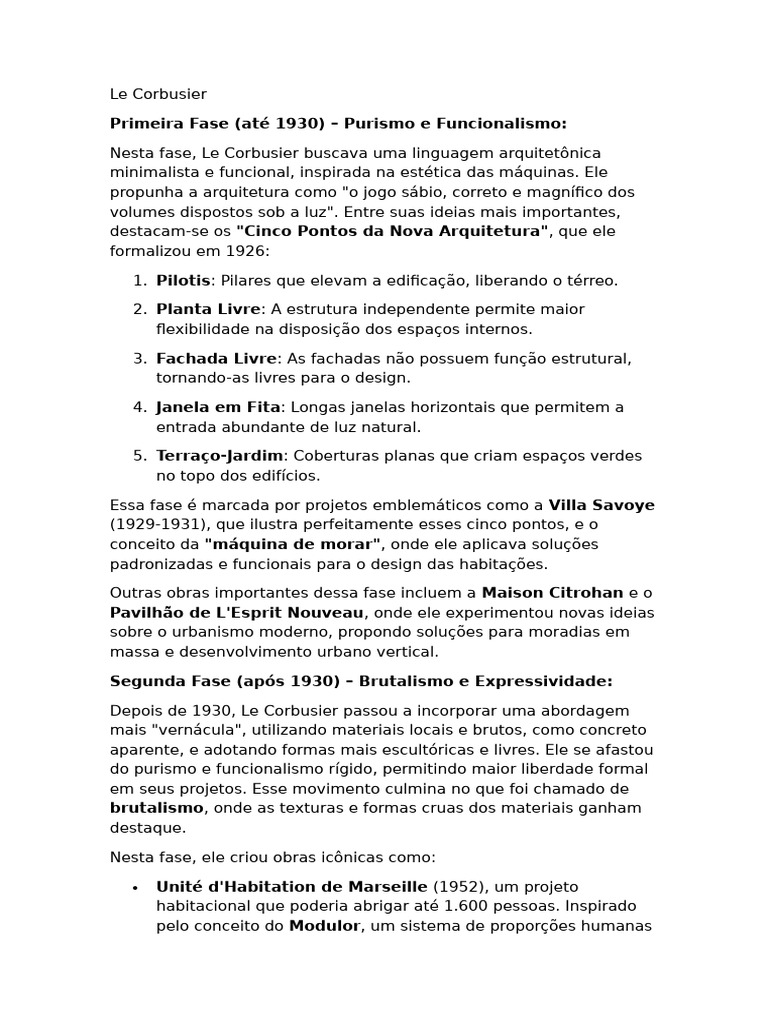 Le Corbusier | PDF
