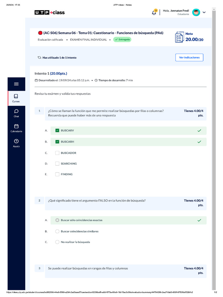 Cuestionario Funciones de Busqueda | PDF