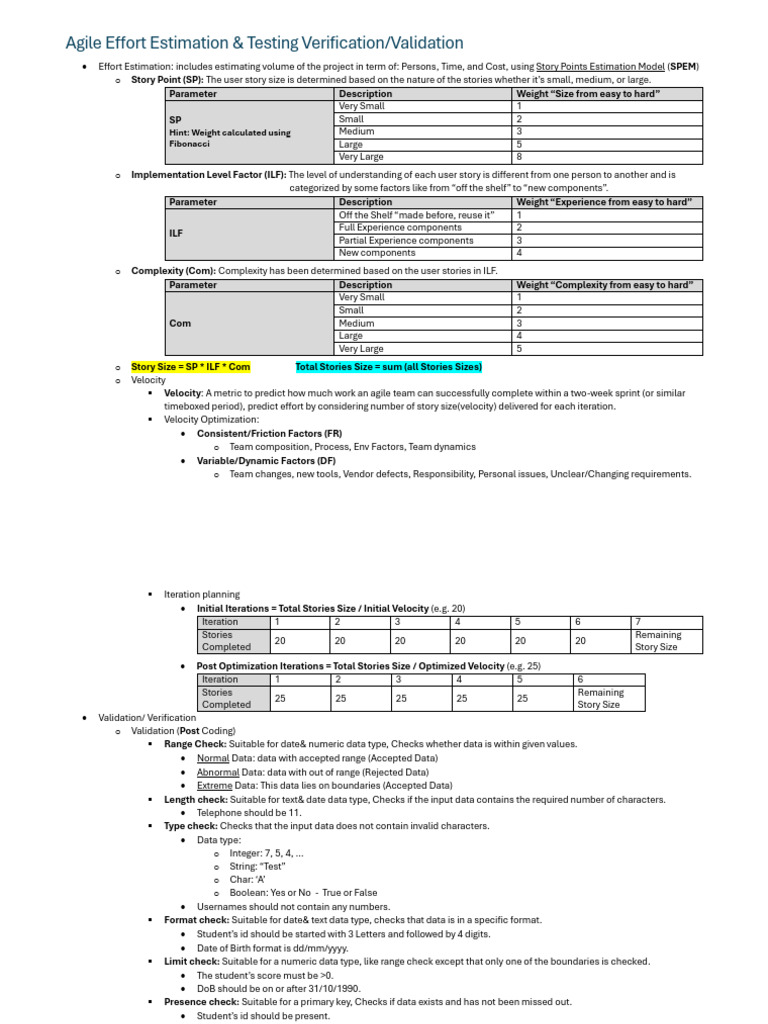 Agile Effort Revision | PDF
