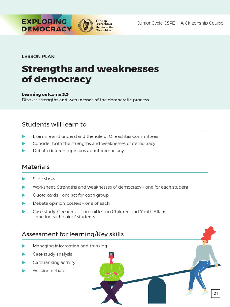 2020 09 01 - Strengths and Weaknesses of Democracy Lesson Plan - en | PDF