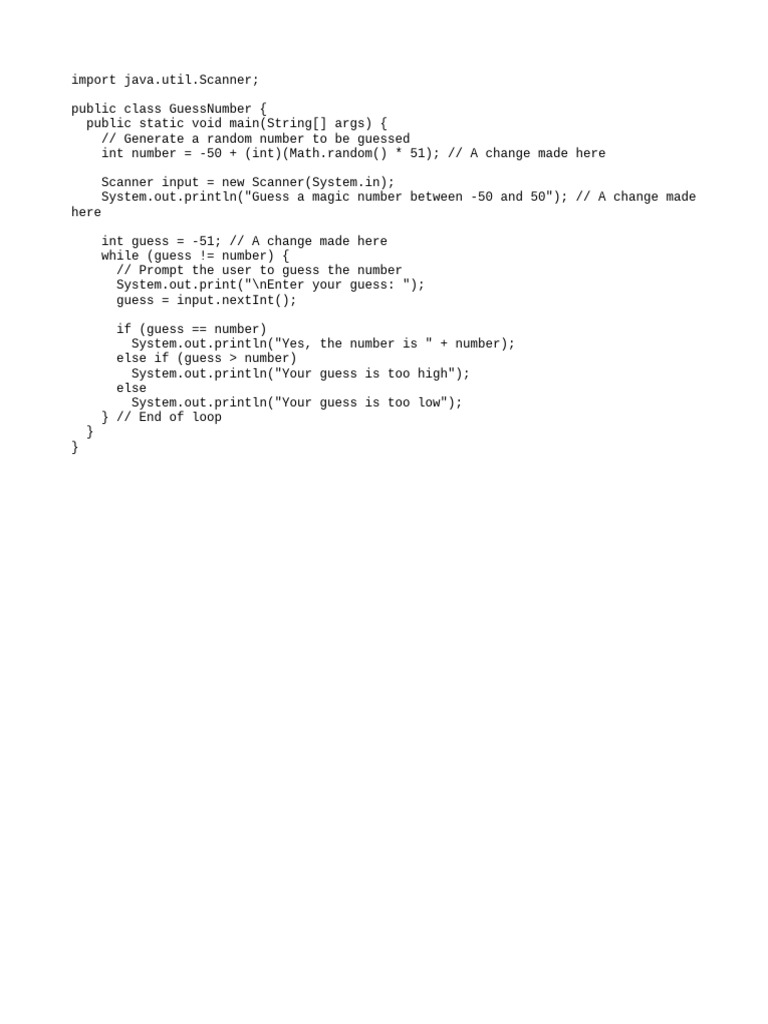 Guess Number 1 | PDF