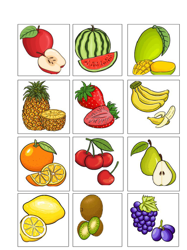 Flash Card Fruit | PDF