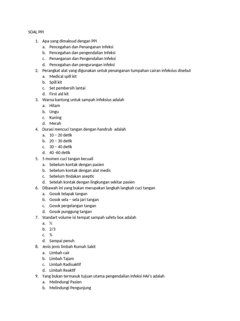 Soal Ppi | PDF