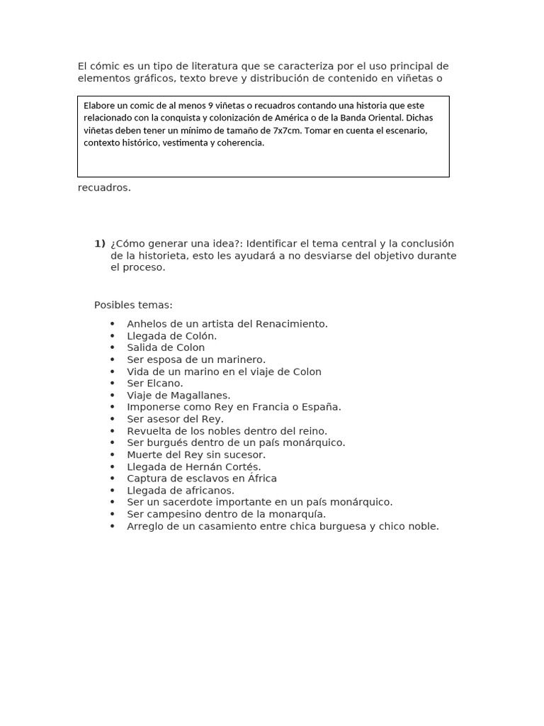 Proyecto Comic 2024 | PDF | Creatividad | Cómics