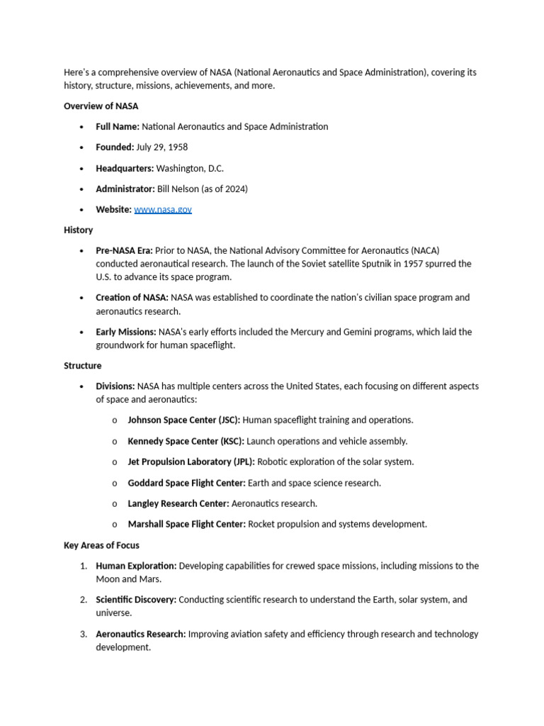 Nasa | PDF