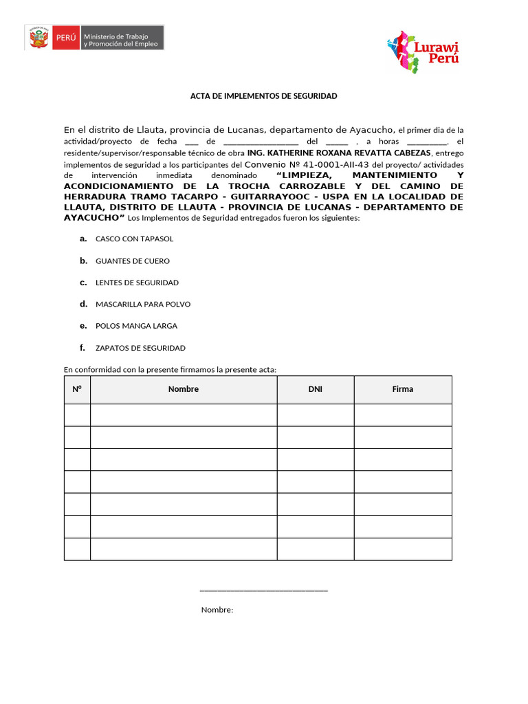 ACTA DE EPPS 2 | PDF