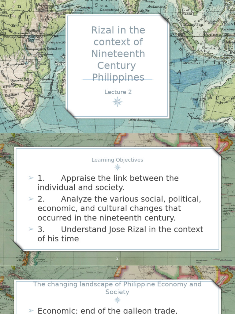 2the Philippines in The Nineteenth Century As Rizal's Context | PDF