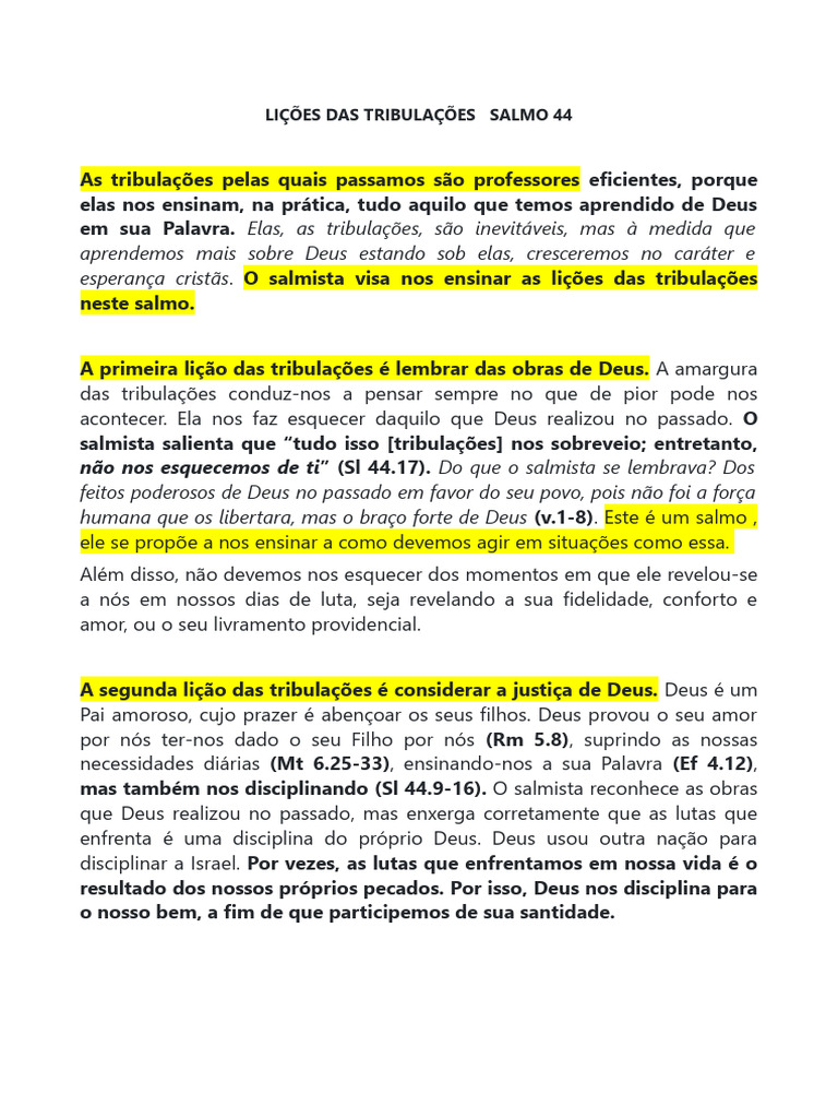 Palavra Sexta PDF | PDF