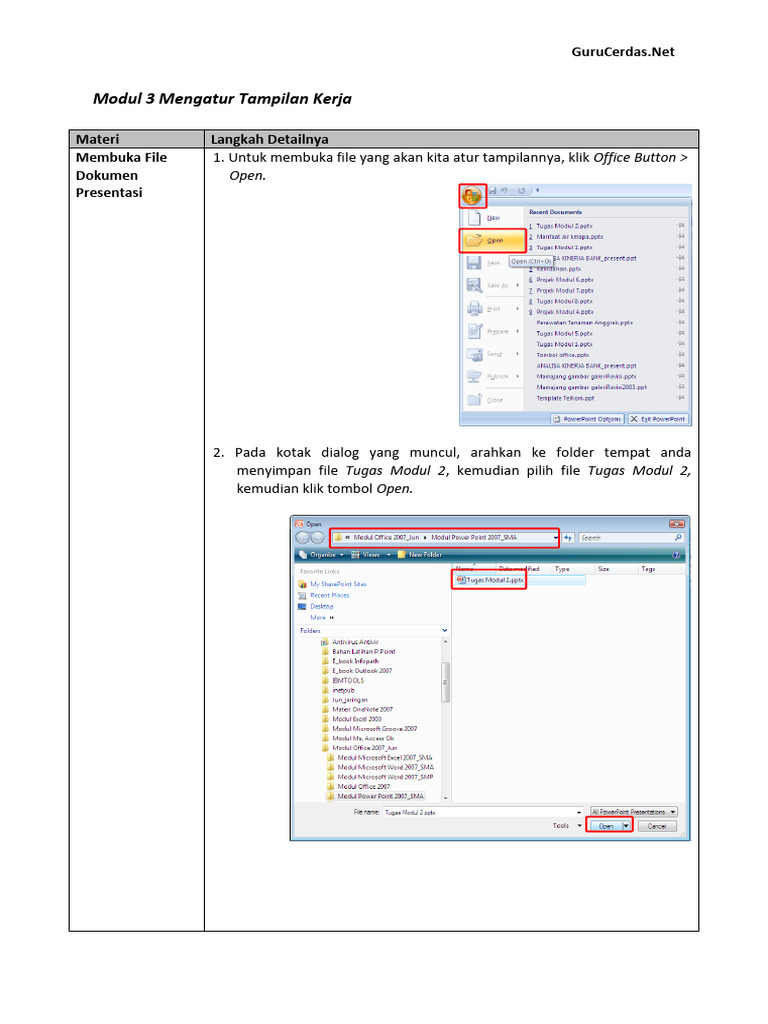 Modul 3 Mengatur Tampilan Kerja | PDF