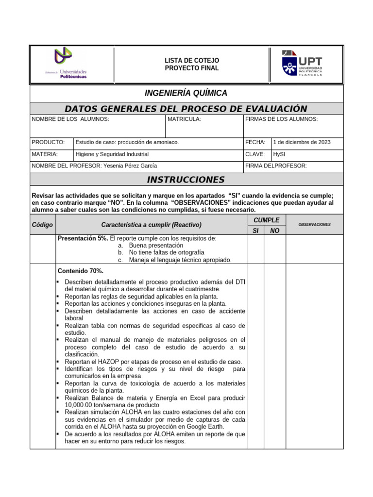 Hysi Amoniaco | PDF