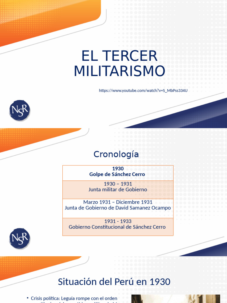 4° El Tercer Militarismo | PDF