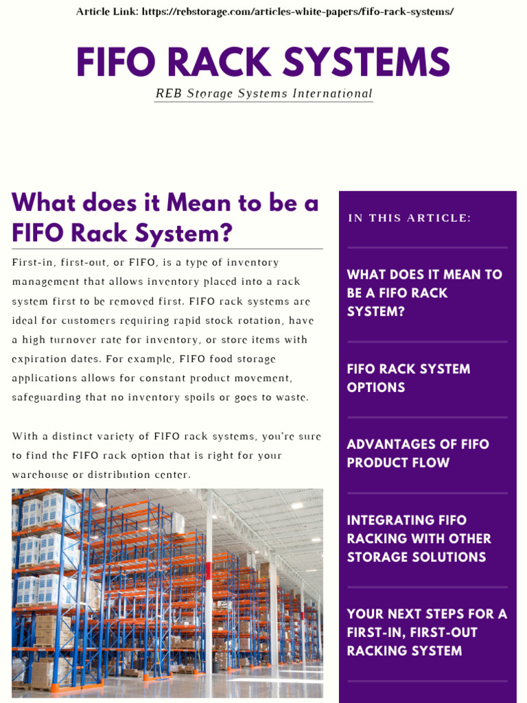 FIFO-Rack-Systems | PDF