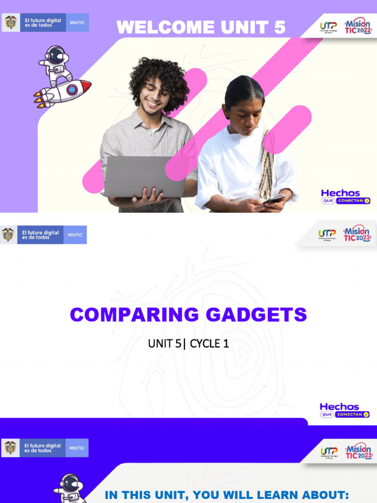 UNIT 5 - COMPARING GADGETS - Ciclo1 | PDF