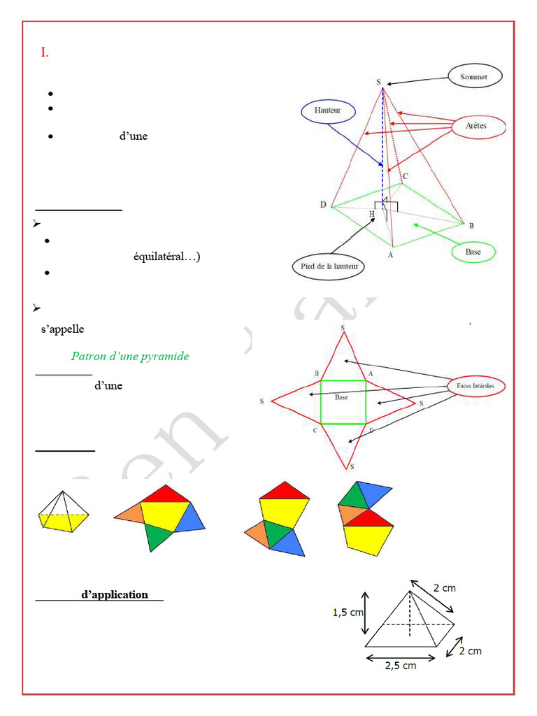 Pyramide Et Cone de Revolution Résumé 1717423995 Ui | PDF