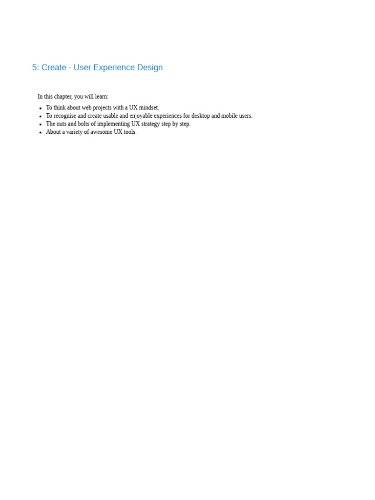 Cap5 User experience design | PDF