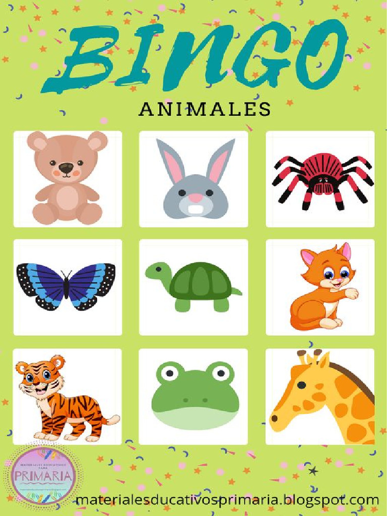 Bingo de Animales | PDF
