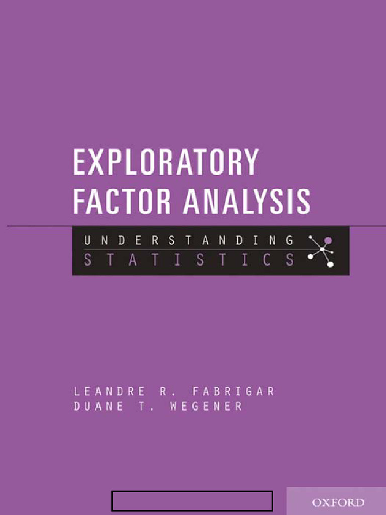 Exploratory Factor Analysis | PDF