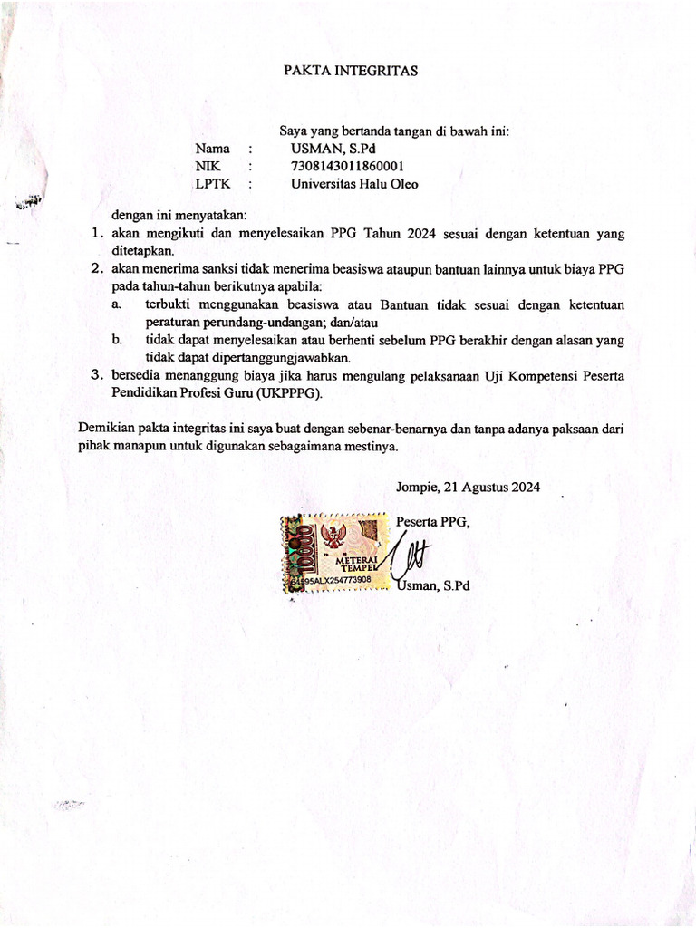 Fakta Integritas | PDF