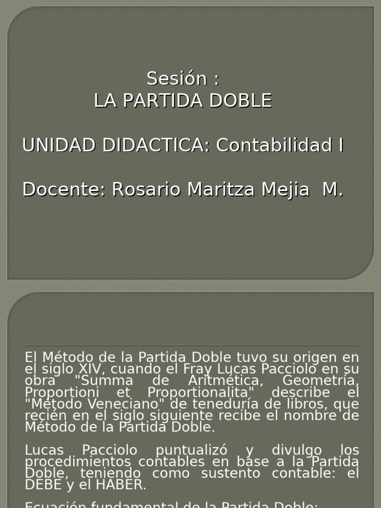Sesion La_Partida_Doble | PDF