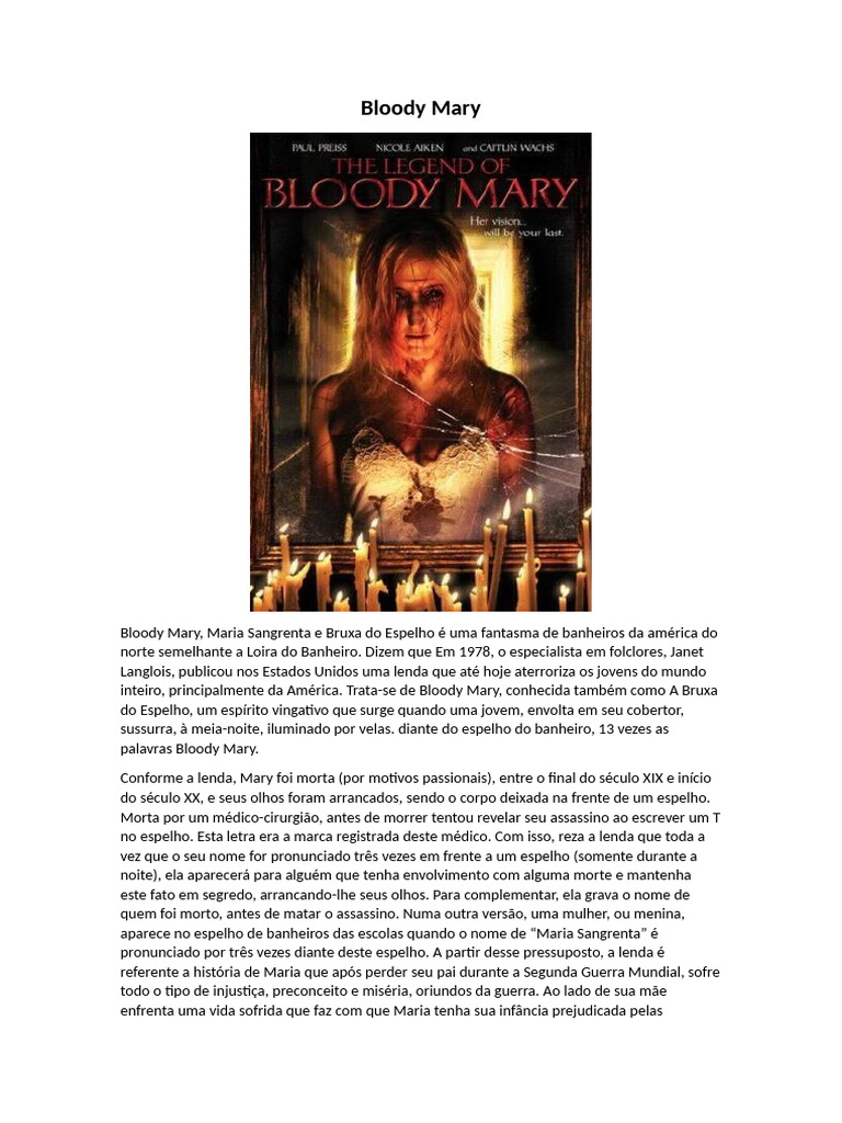 Bloody Mary | PDF