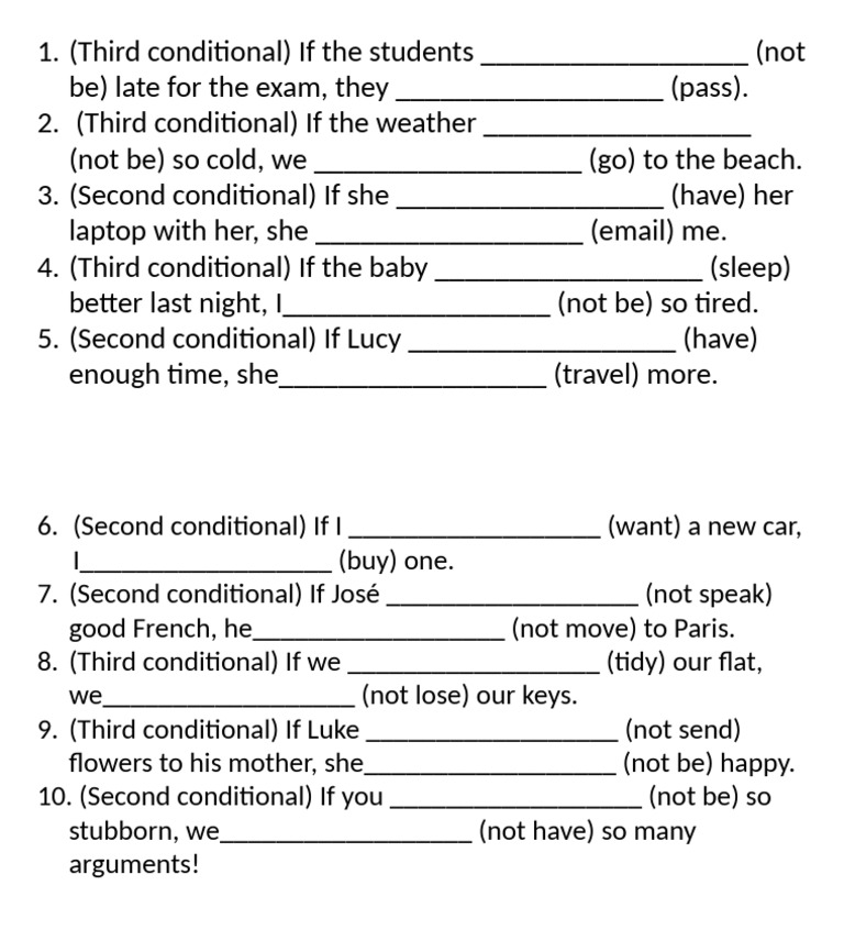 2nd and 3rd Conditional | PDF