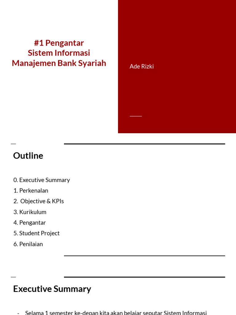 #1 SIM Bank Syariah - Pengantar | PDF