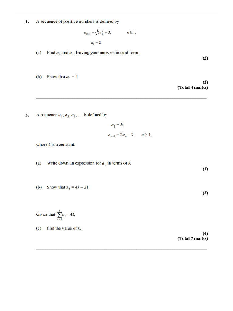 Grade 10 Sequences Series Binomial Expansion | PDF