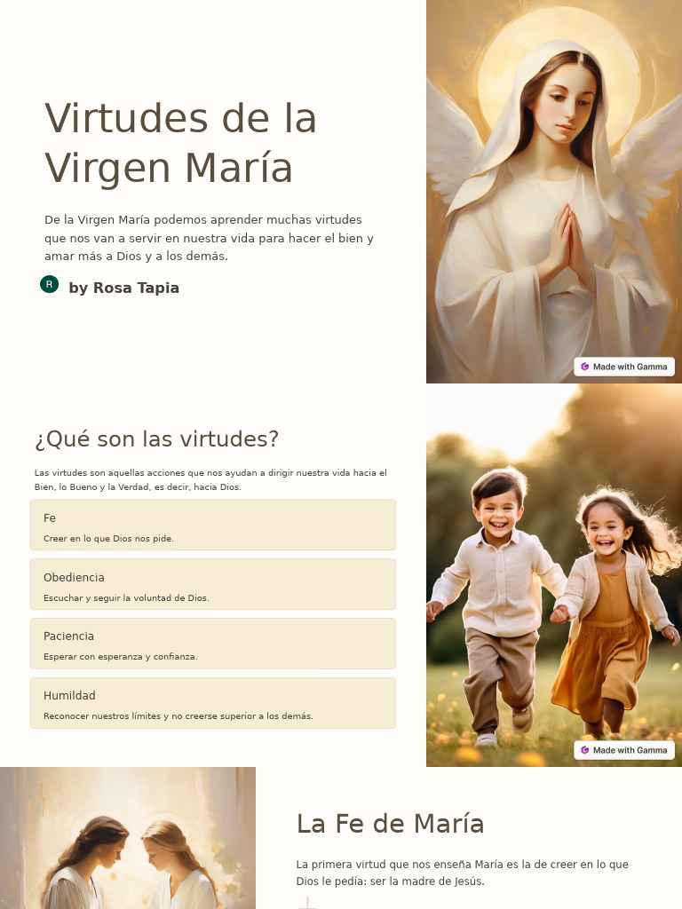Virtudes de La Virgen Maria | PDF