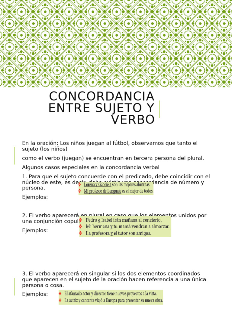 Concordancia Entre Sujeto y Verbo Vargas LLosa | PDF | Asunto ...