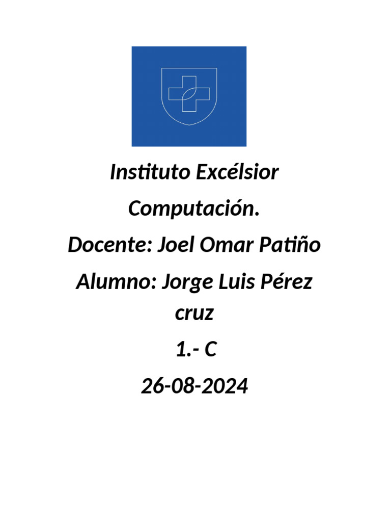 Instituto Excélsior Tarea | PDF