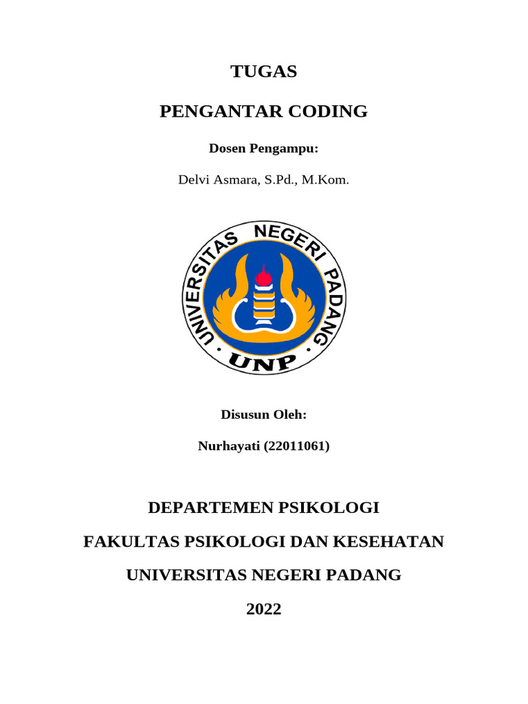Tugas 5 Pengantar Coding | PDF