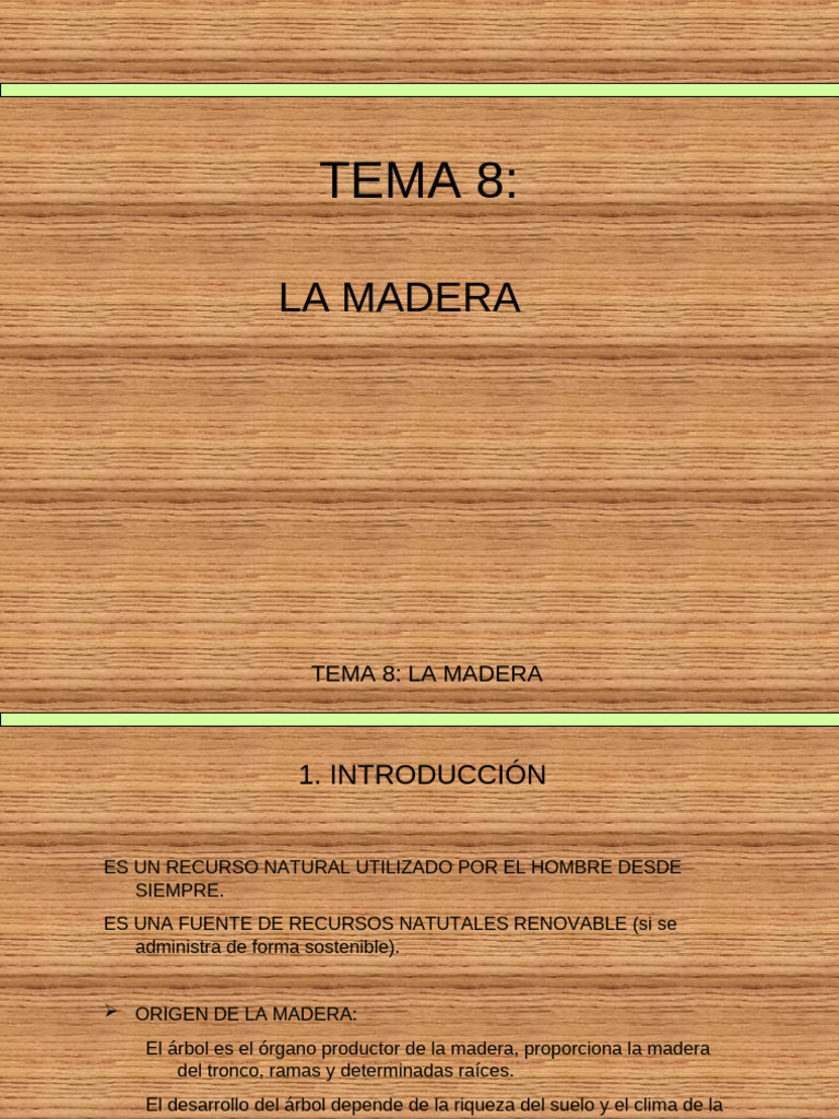 LA MADERA | PDF