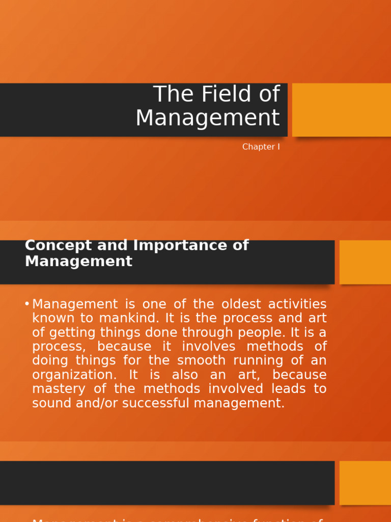 Chapter 1 Management | PDF