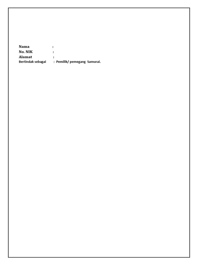 Kesepakatan T5-Umar Said | PDF