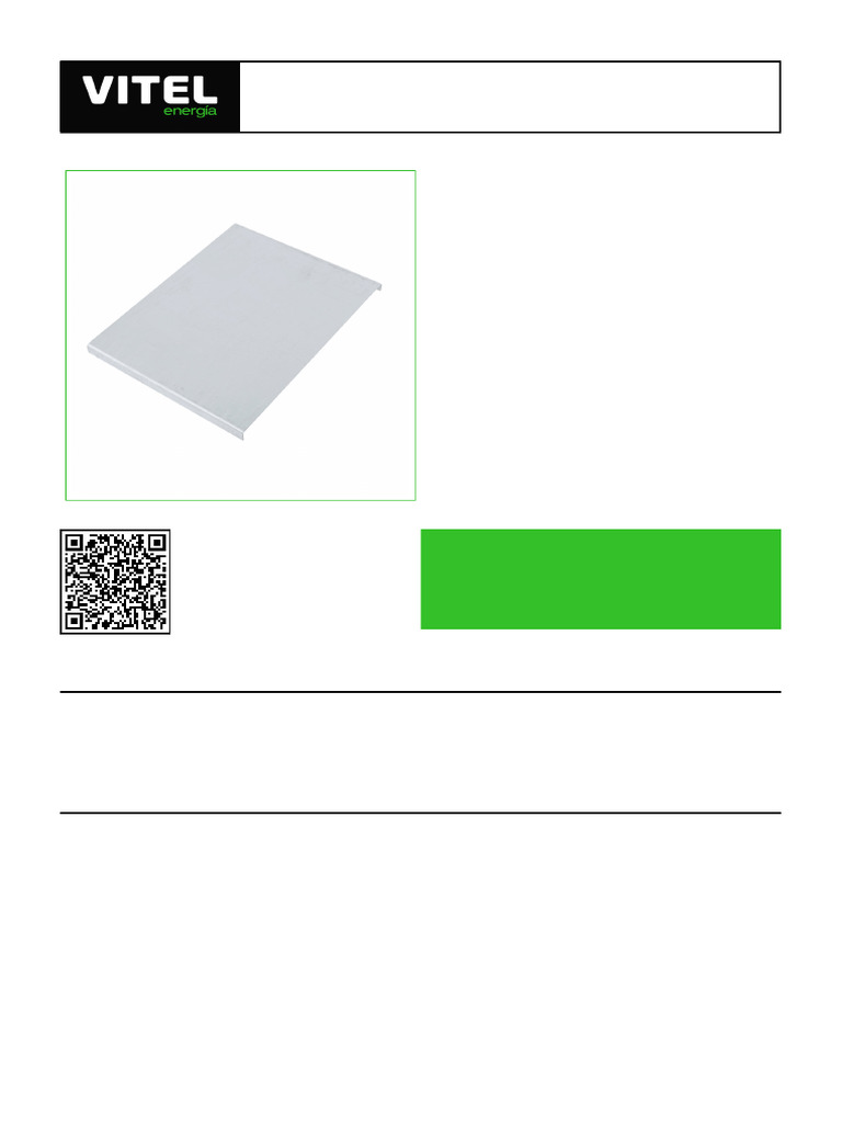 Tapa P E.P.C B.P.C. 300x1x3000mm Pre-Galv. (Cert - Ul-Nema) | PDF