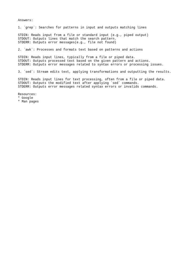 Text Processing | PDF