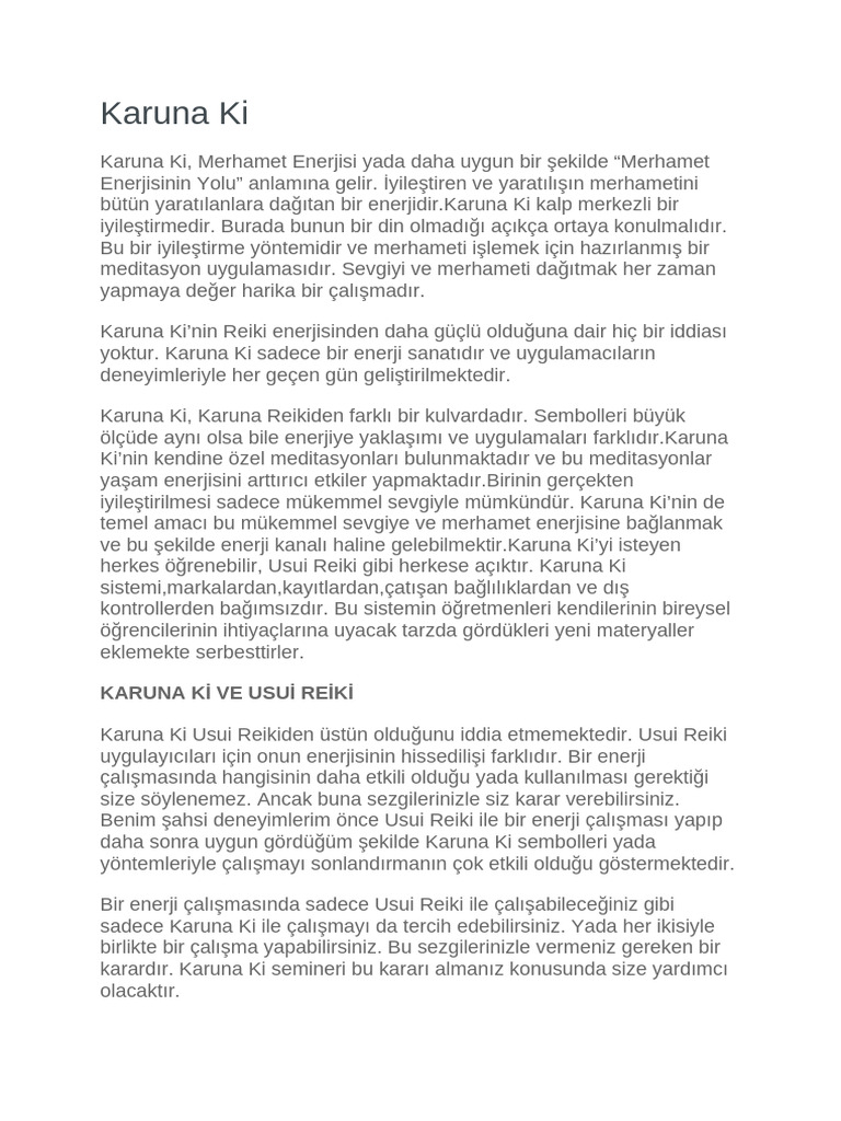 Karuna Ki Reiki | PDF